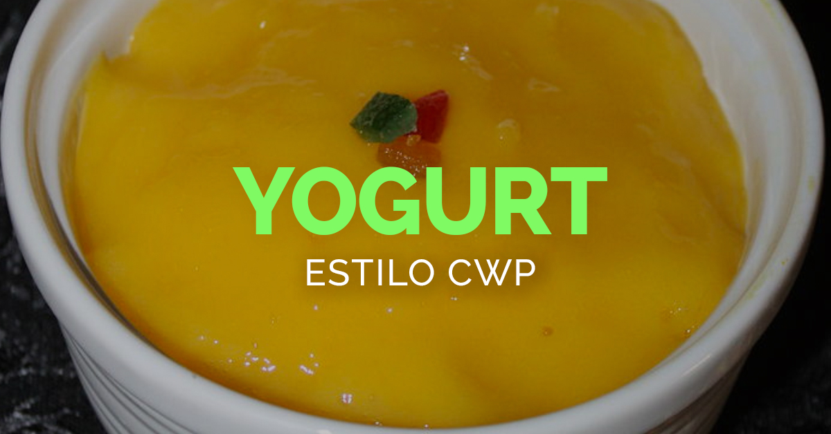 Receta: Yogurt con mango estilo CWP para bajar de peso